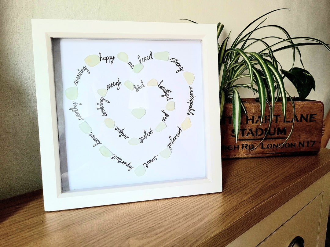 Positive Affirmation Frame Motivational Handmade Wall Art I - Etsy