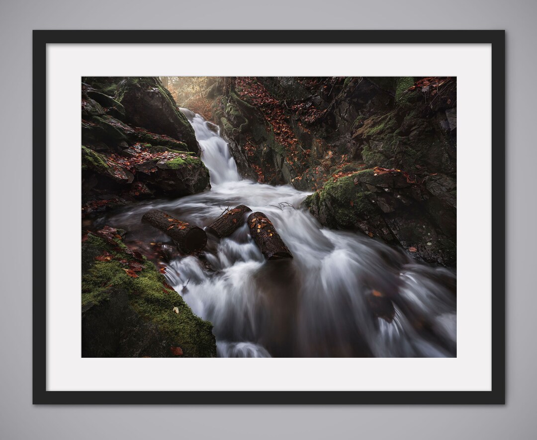 Tom Ghyll Waterfall, Lake District Print Photographic Print, Canvas ...