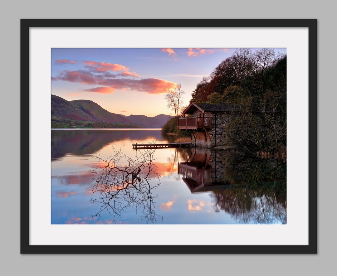 Ullswater Boat House, Lake District Print - Photographic Print, Canvas ...