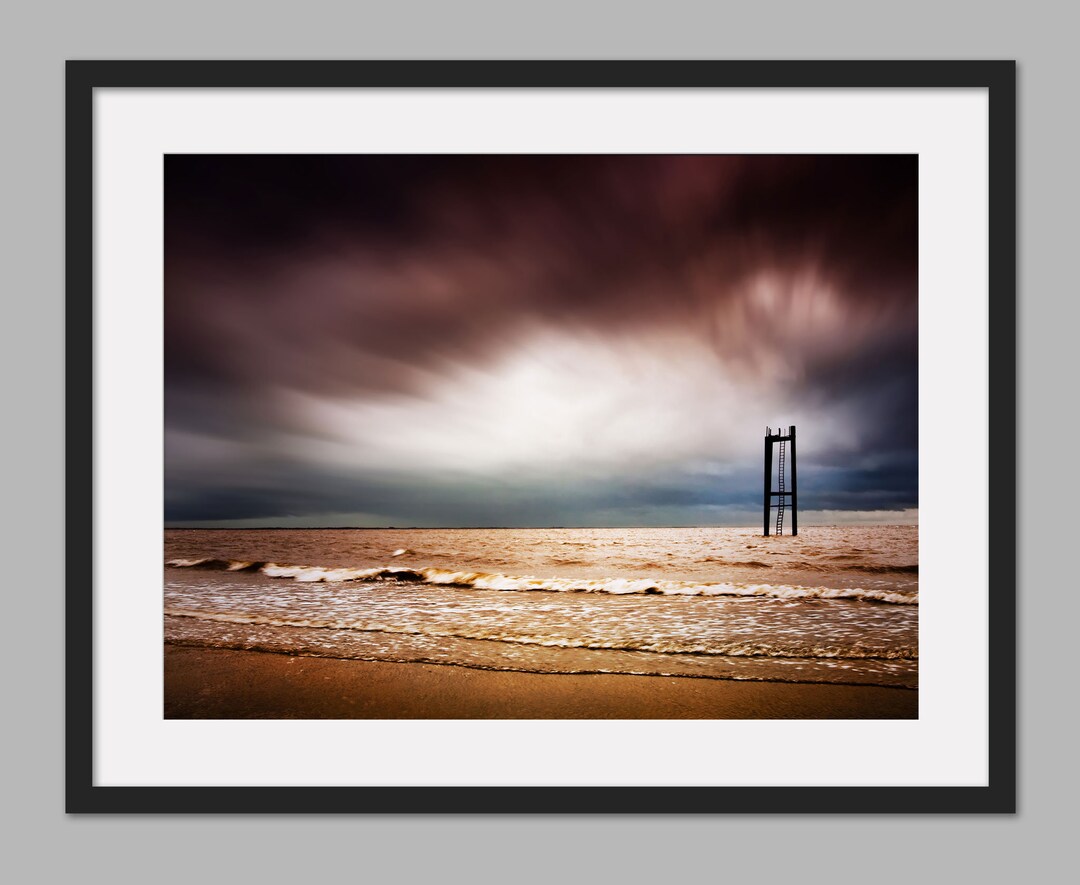 Ladder to Nowhere, Spurn Point, East Yorkshire - Photographic Print ...