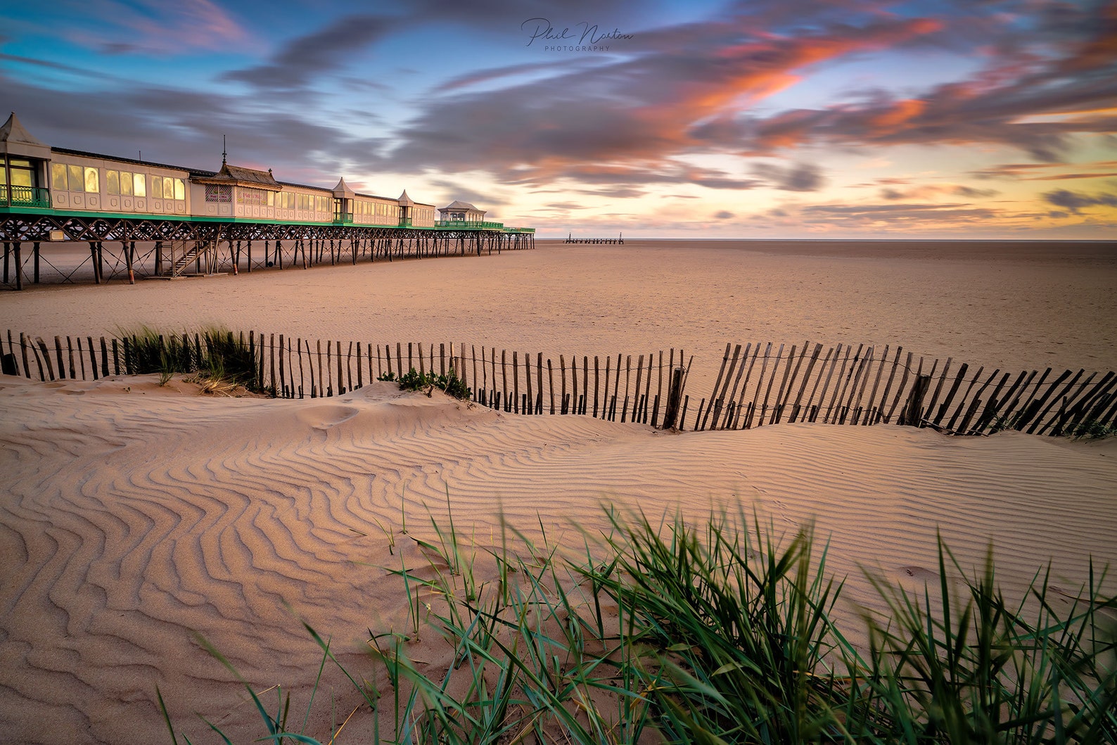 Lytham St Annes Pier Sunset Print: Lancashire Coast Wall Art - Etsy