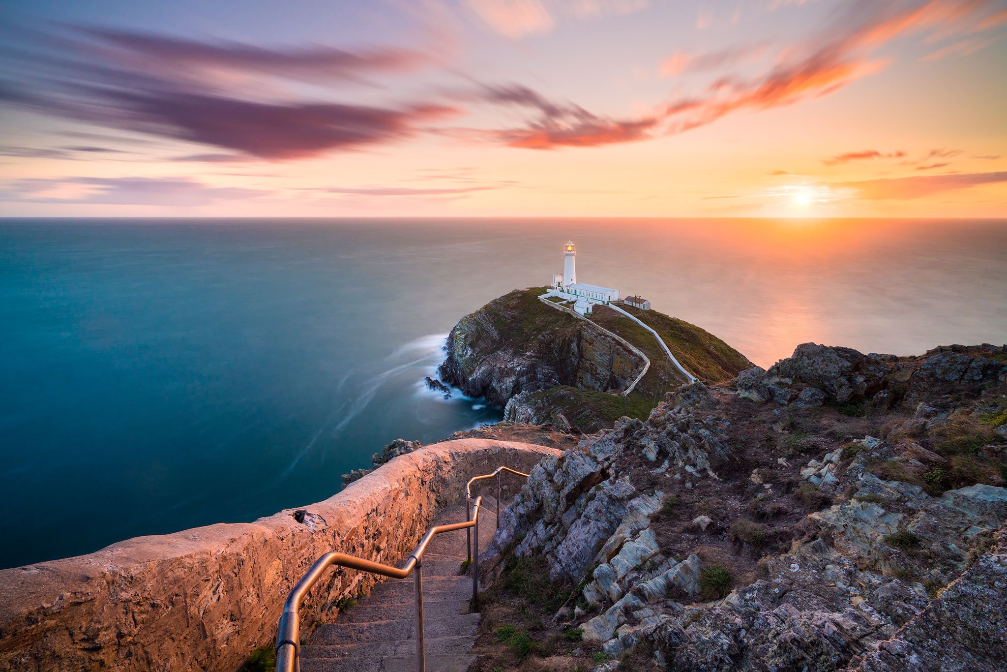 South Stack Lighthouse, Anglesey, Wales - Photographic Print, Canvas ...