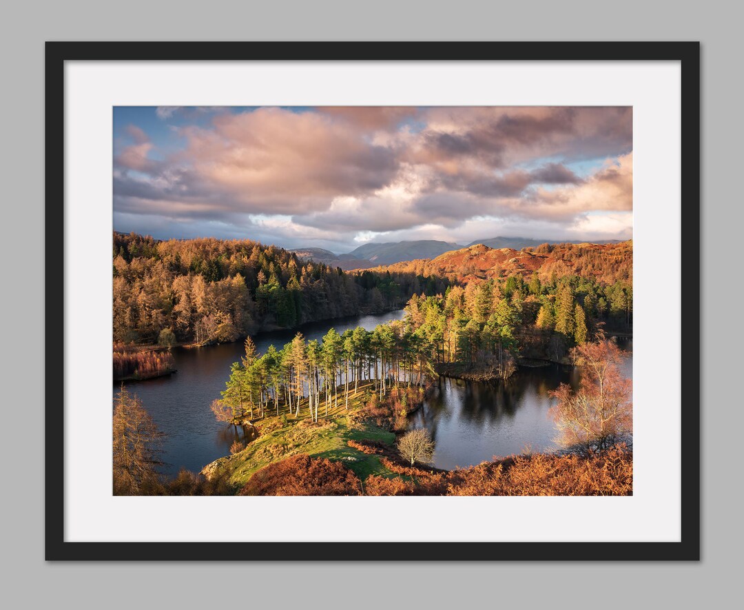 Tarn Hows Sunset, Lake District Print - Photographic Print, Canvas ...