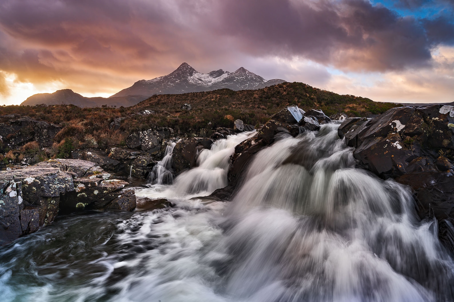 Sligachan Waterfall, Isle of Skye, Scotland-photographic Print, Canvas ...