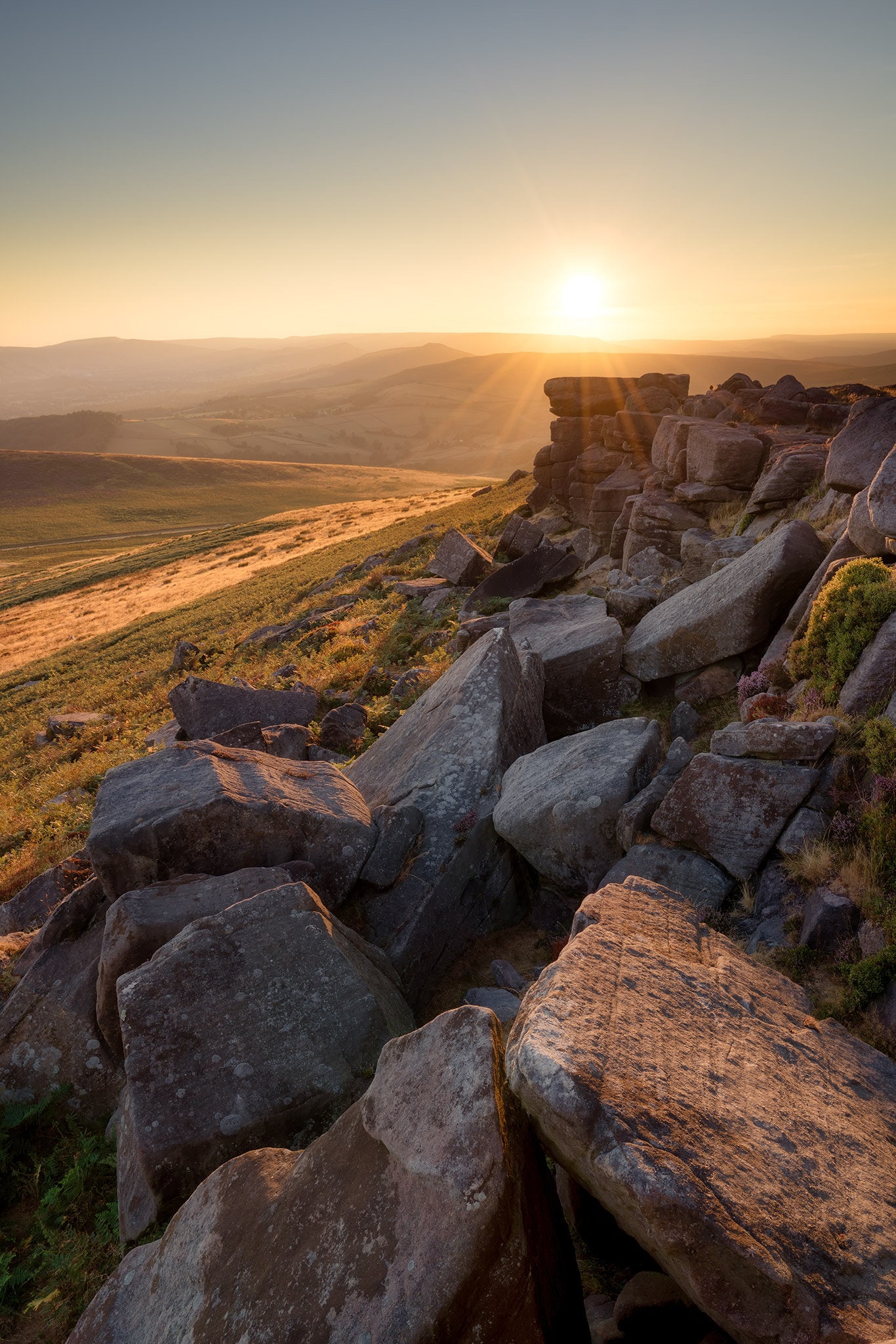 Stanage Edge Sunset, Peak District Print Impresión fotográfica, lienzo ...