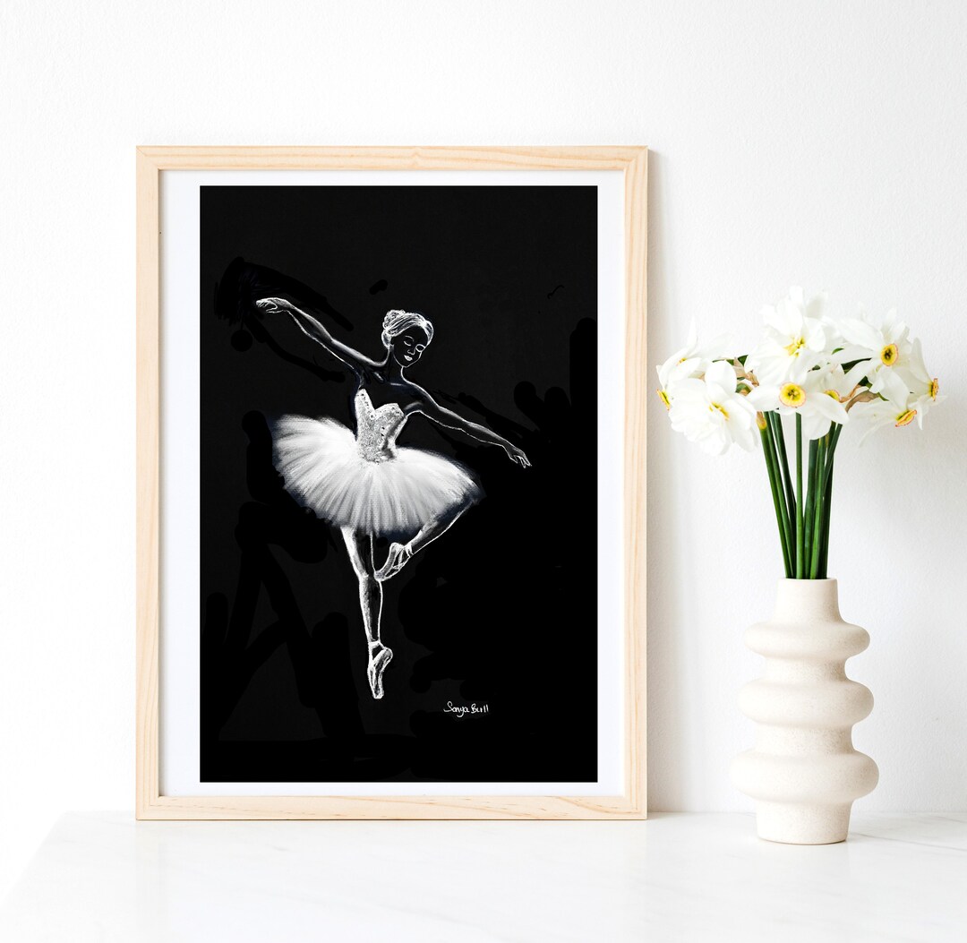 Ballerina, Ballet Prints, Ballerina Wall Art, Ballerina Print ...
