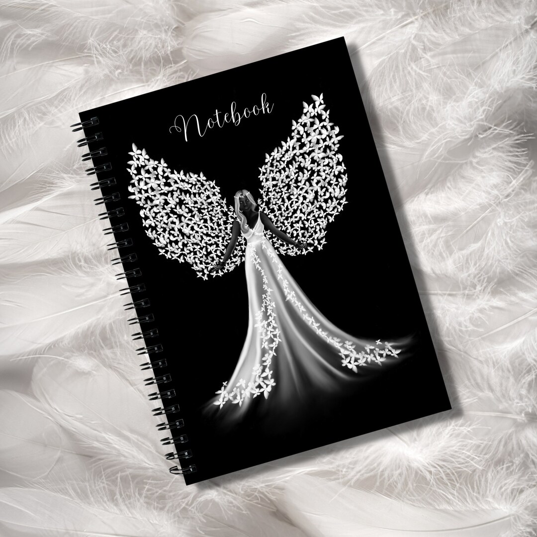 Guardian Angel Notebook, Spirituality Spiral Notebook, Soft Cover ...