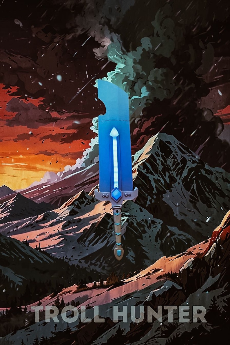 Toy Trollhunters Plastic Toy Sword, Daylight, Sword of Eclipse - Etsy