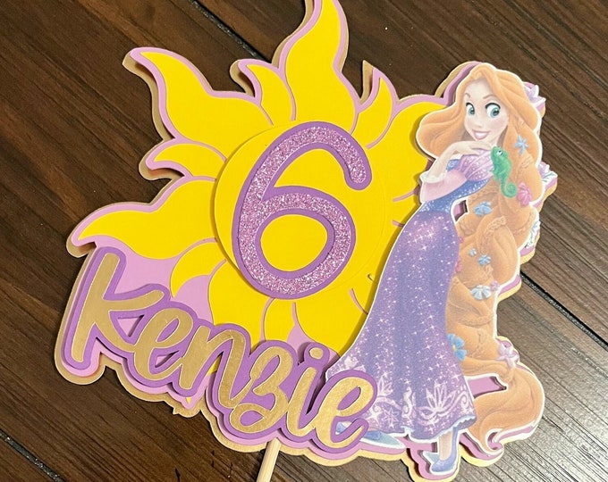 Princess Rapunzel Inspired Cake Topper / Tangled Party Decor ...