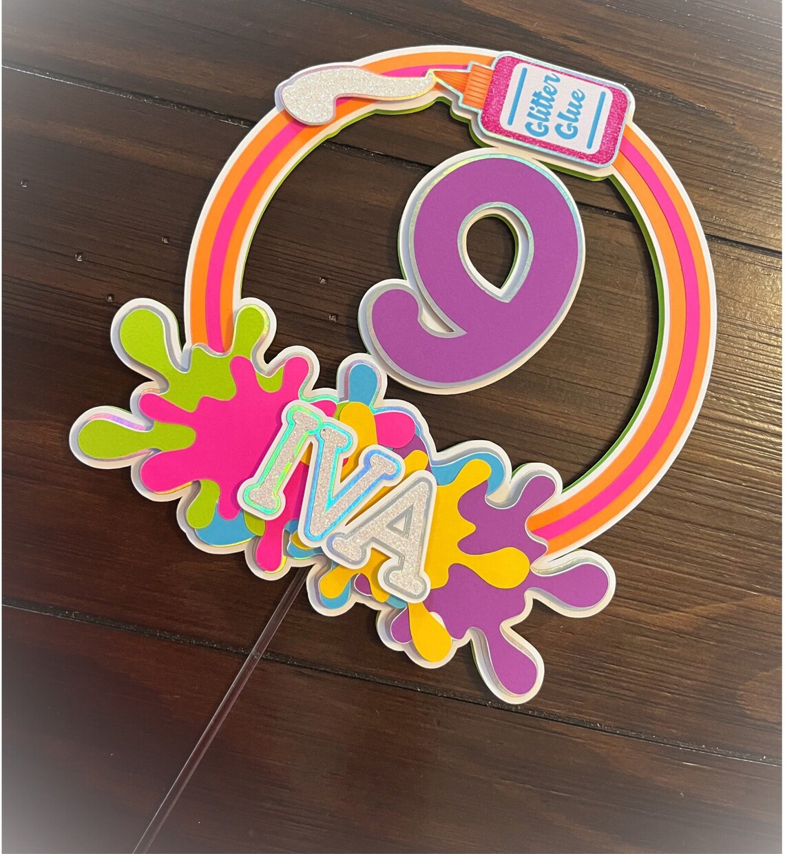 Custom Slime Cake Topper / Slime Themed Birthday / Girls Birthday ...