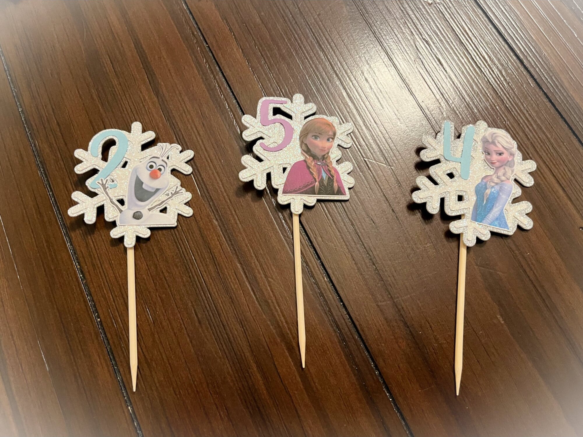 Custom Winter Princess Cupcake Toppers / Elsa and Anna Party - Etsy