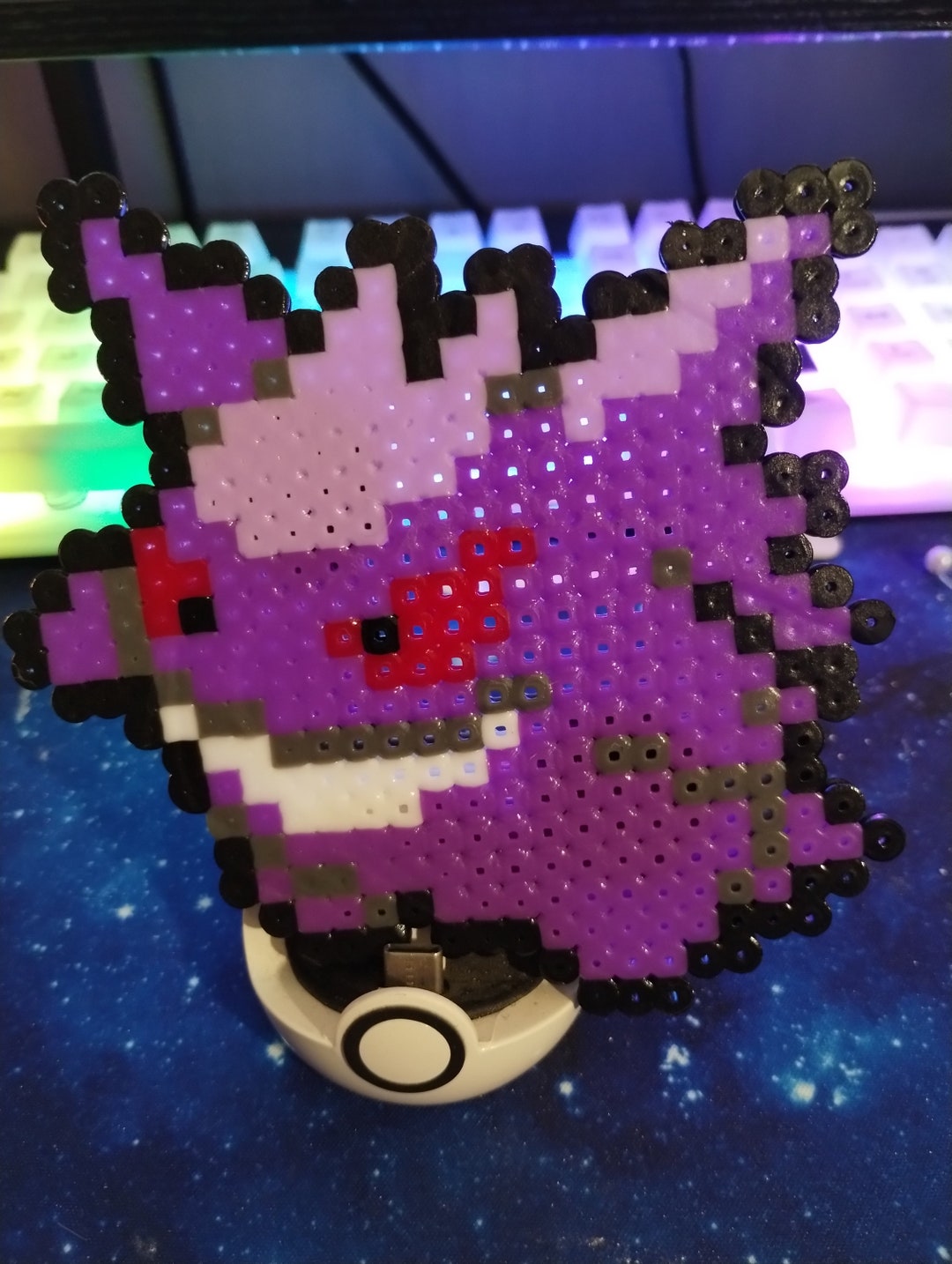 Gengar Pokemon Themed Perler Bead Magnet - Etsy