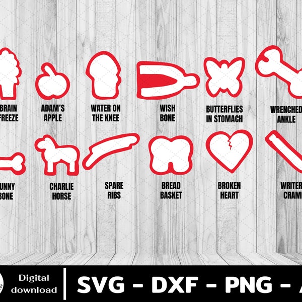 Printable Operation Game Pieces - Etsy