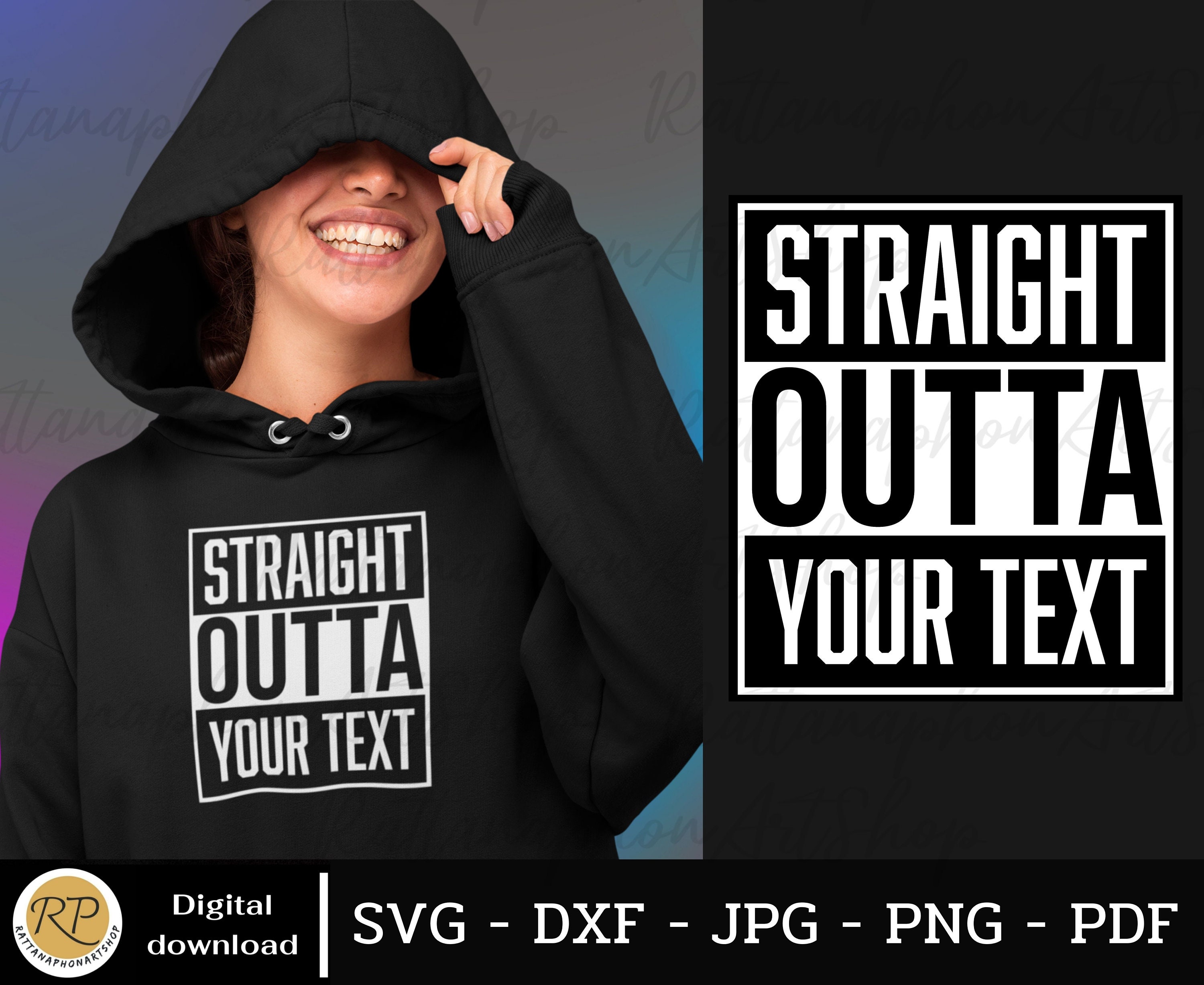 Straight Outta Art With Font SVG Png Eps Dxf Pdf Cricut,svg Cut File ...