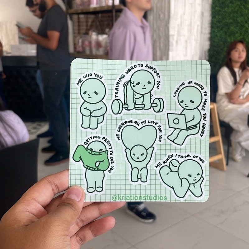 Smiski Stickers - Etsy