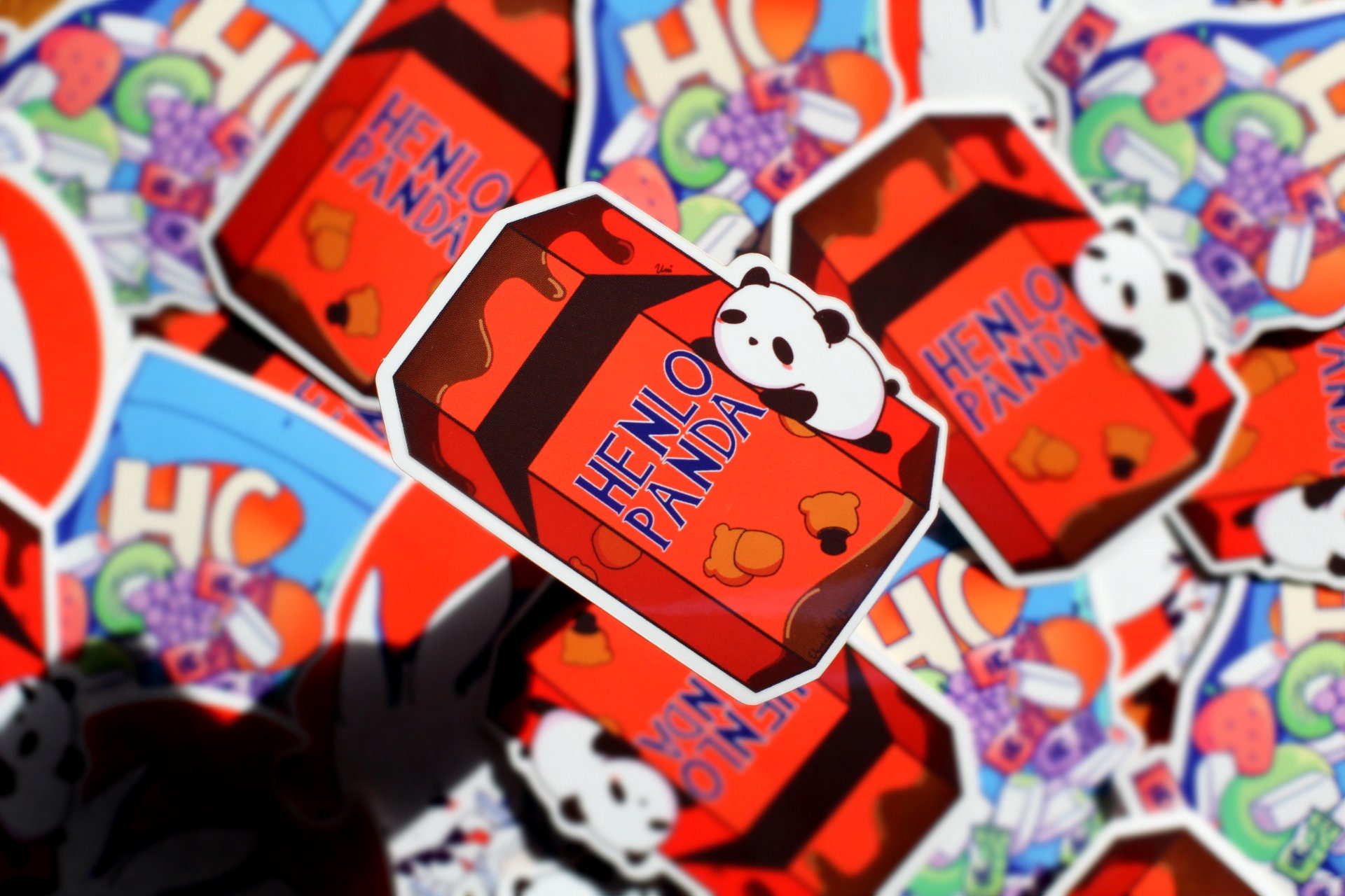 MINI Asian Snacks Sticker Set white Rabbit, Hi-chew, Hello Panda ...