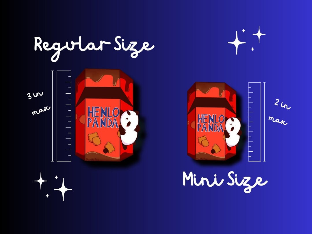 MINI Asian Snacks Sticker Set white Rabbit, Hi-chew, Hello Panda ...