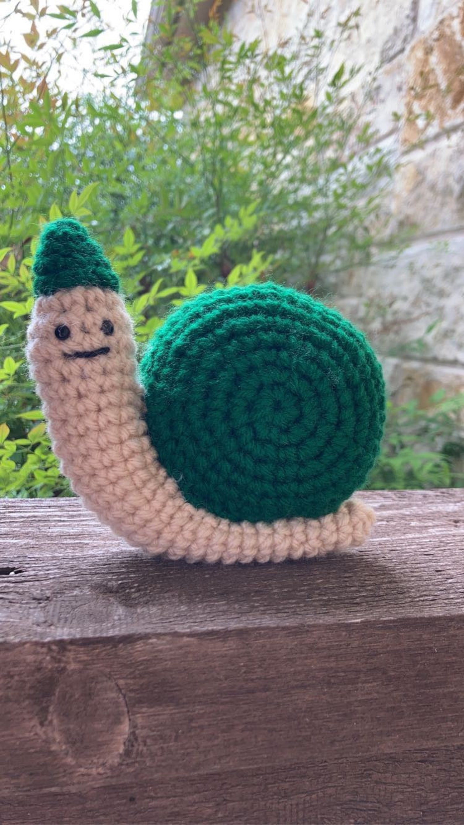 Medium Crochet Amigurumi Snail With Hat - Etsy Ireland