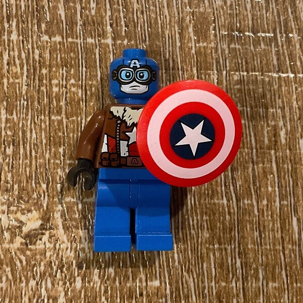 Captain America Minifigure - Etsy