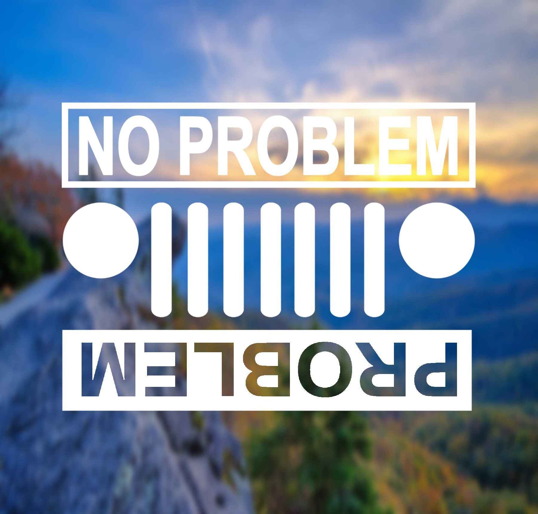 Custom Decal / Jeep No Problem Problem / Off Road / Select | Etsy