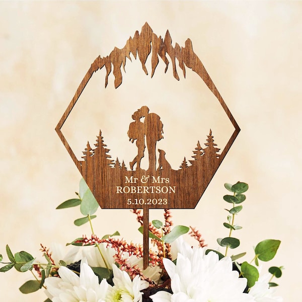 Mountain Cake Topper - Etsy