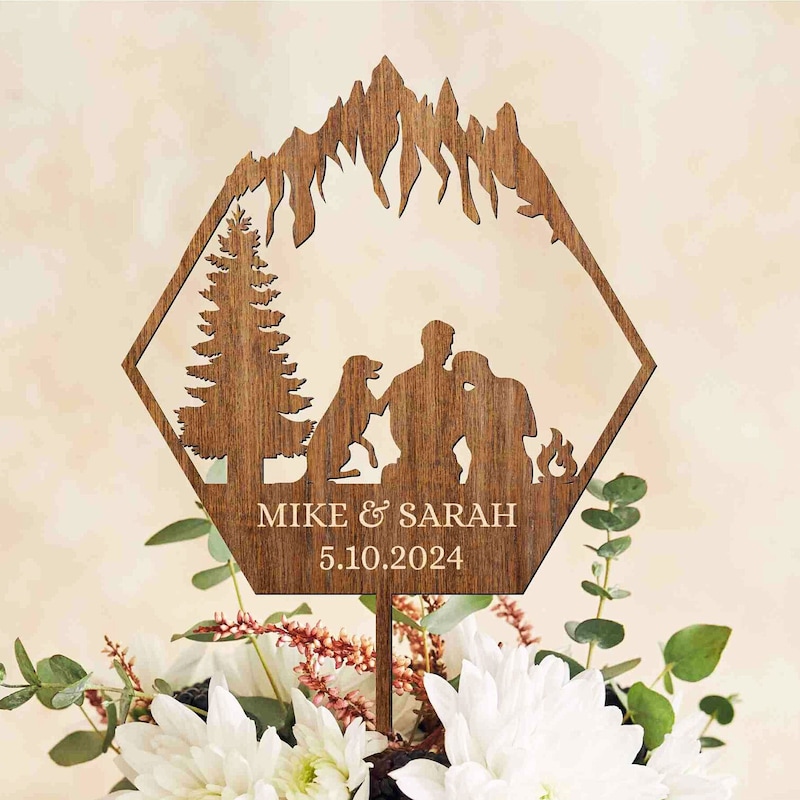Mountain Cake Topper - Etsy