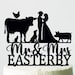 Farm Wedding Cake Topper, Cowboy Wedding Cake Topper With Cow, Ranch ...