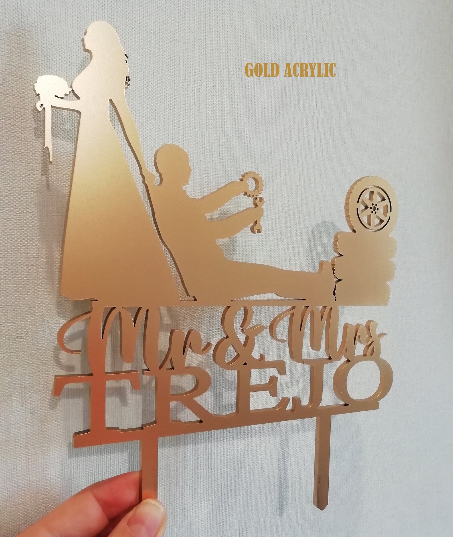 Mechanic Wedding Cake Topper Auto Mechanic Cake Topper Bride | Etsy