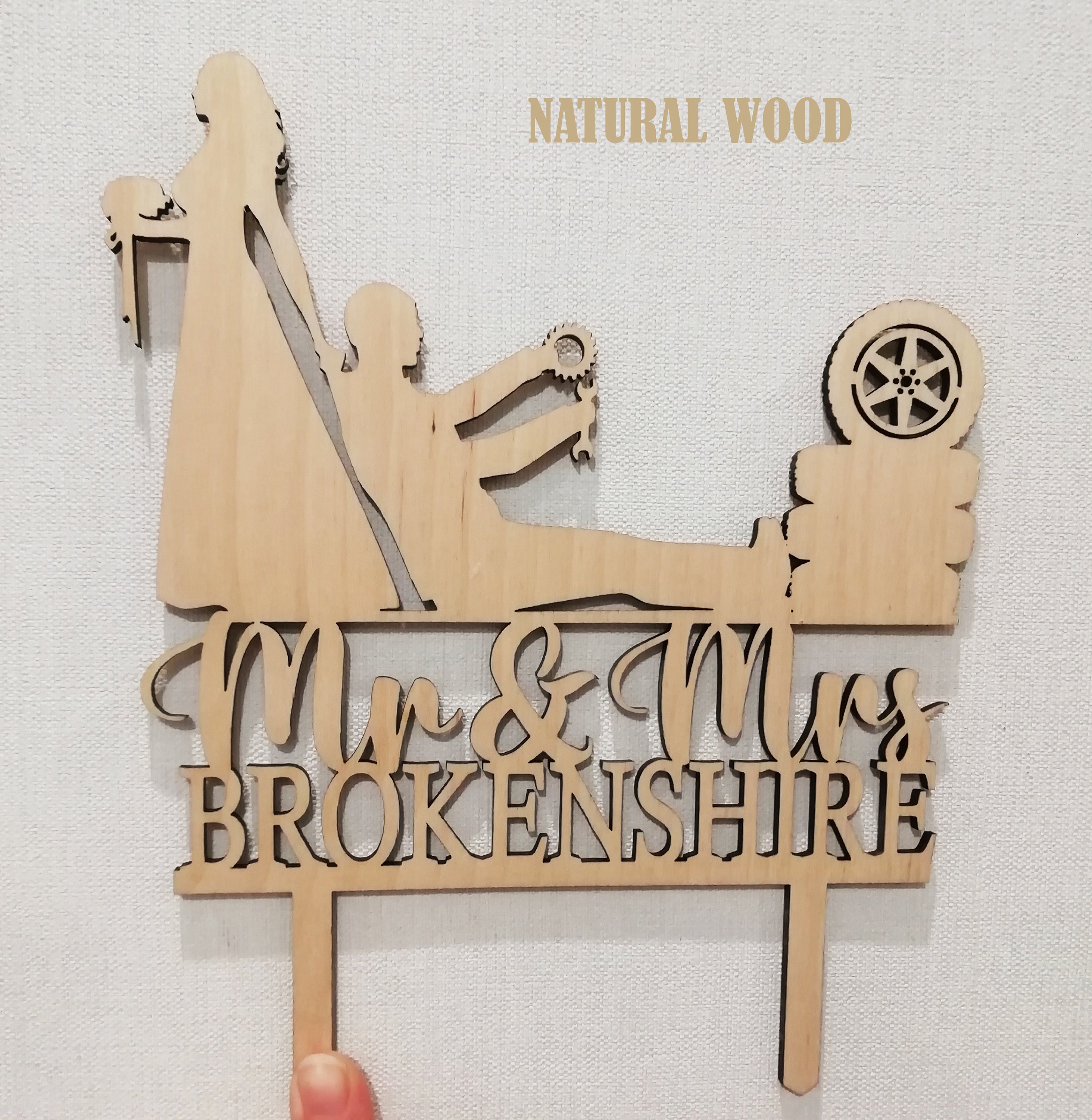 Mechanic Wedding Cake Topper, Auto Mechanic Cake Topper, Bride Dragging ...