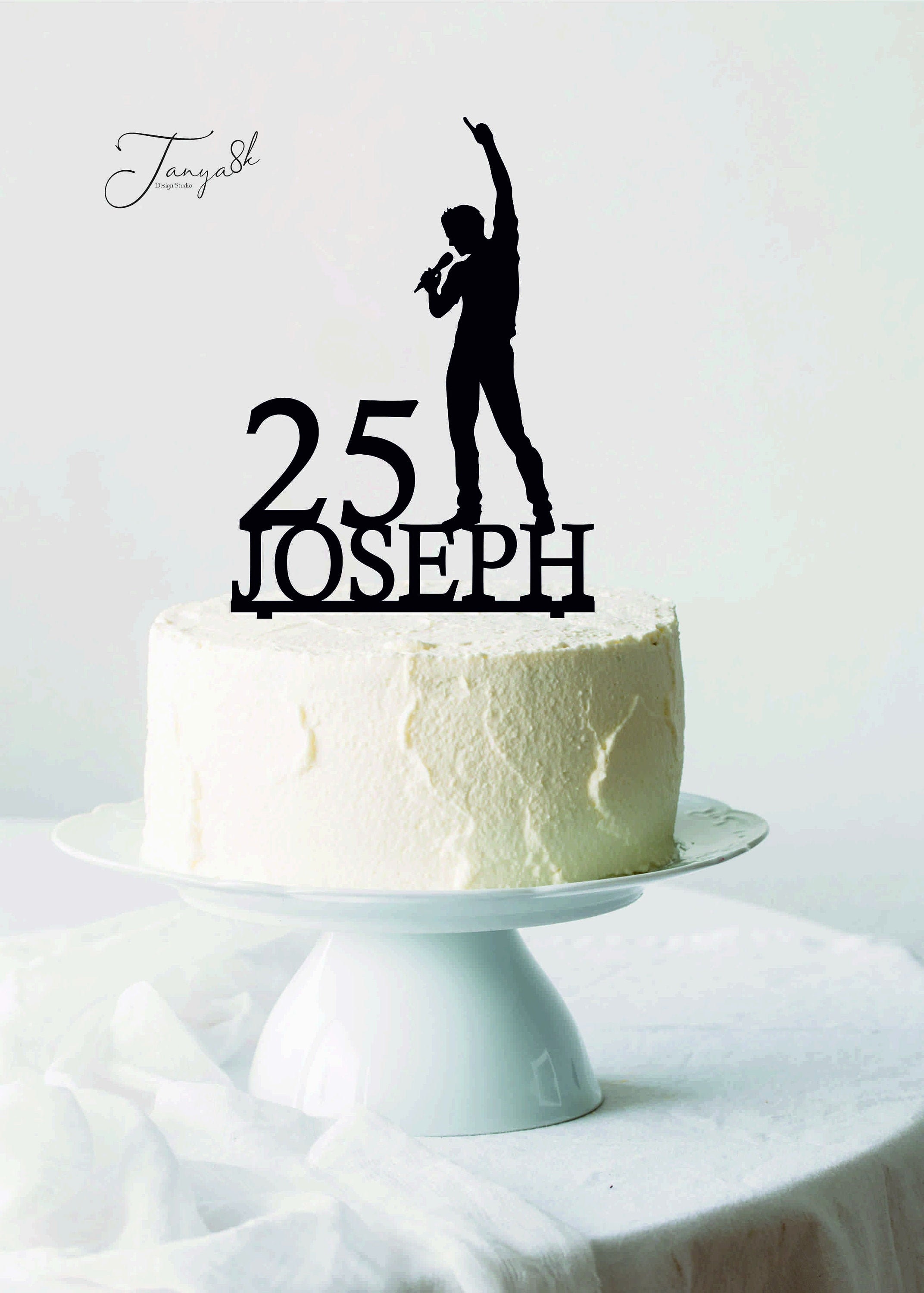 Singer Cake Topper Musician Band Party Microphone Music | Etsy