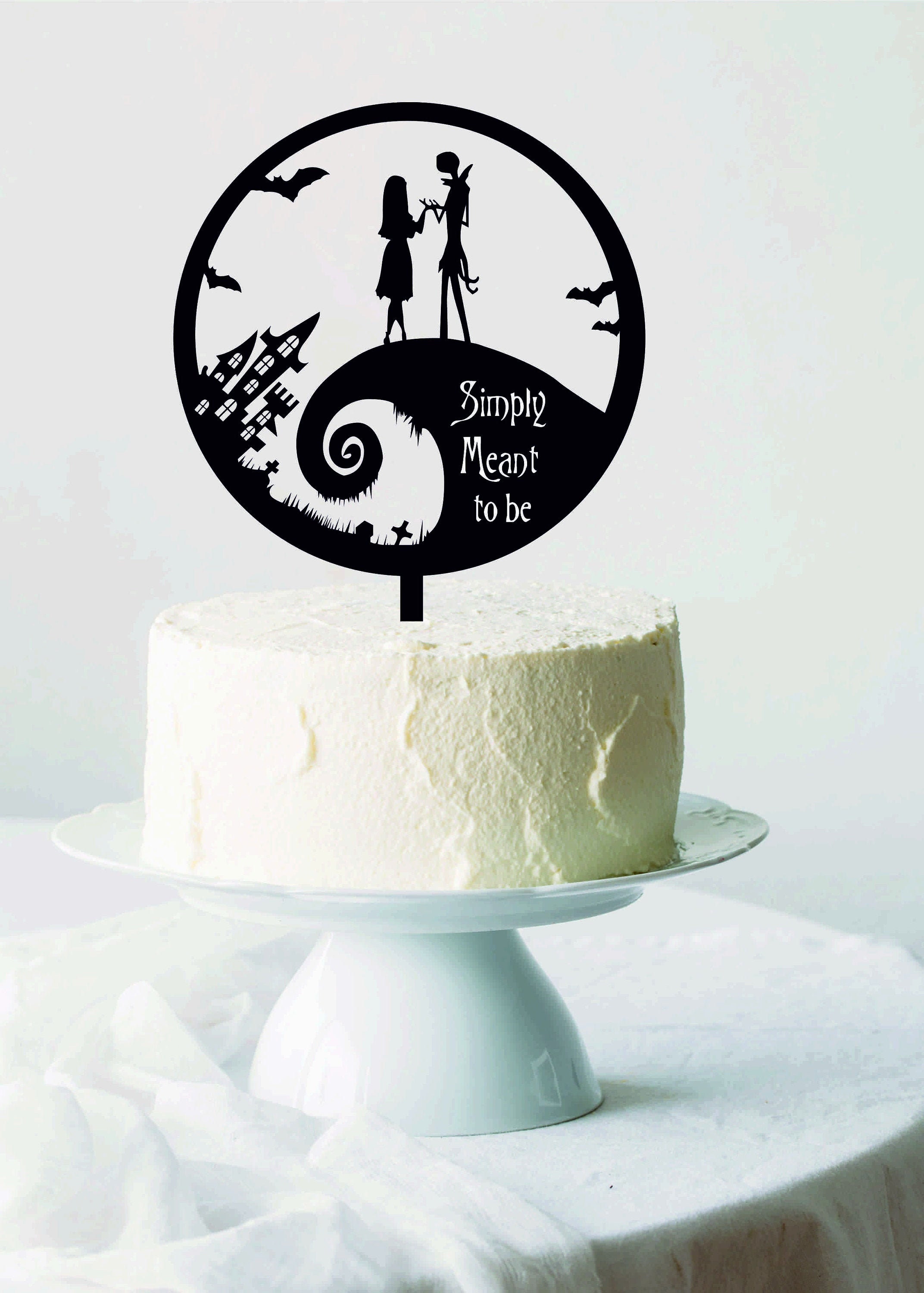 Jack And Sally Cake Topper