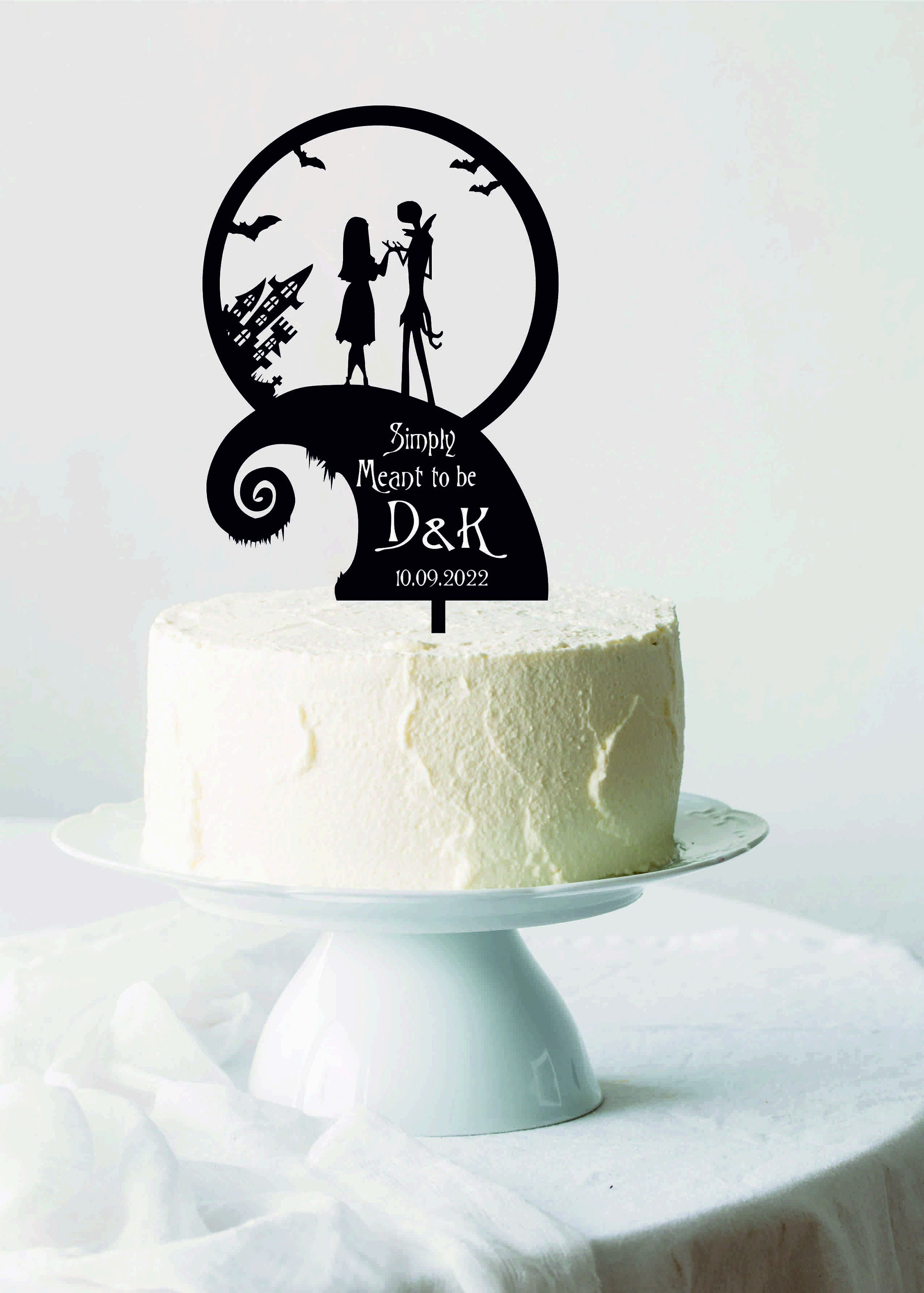 Nightmare Before Christmas Wedding Cakes