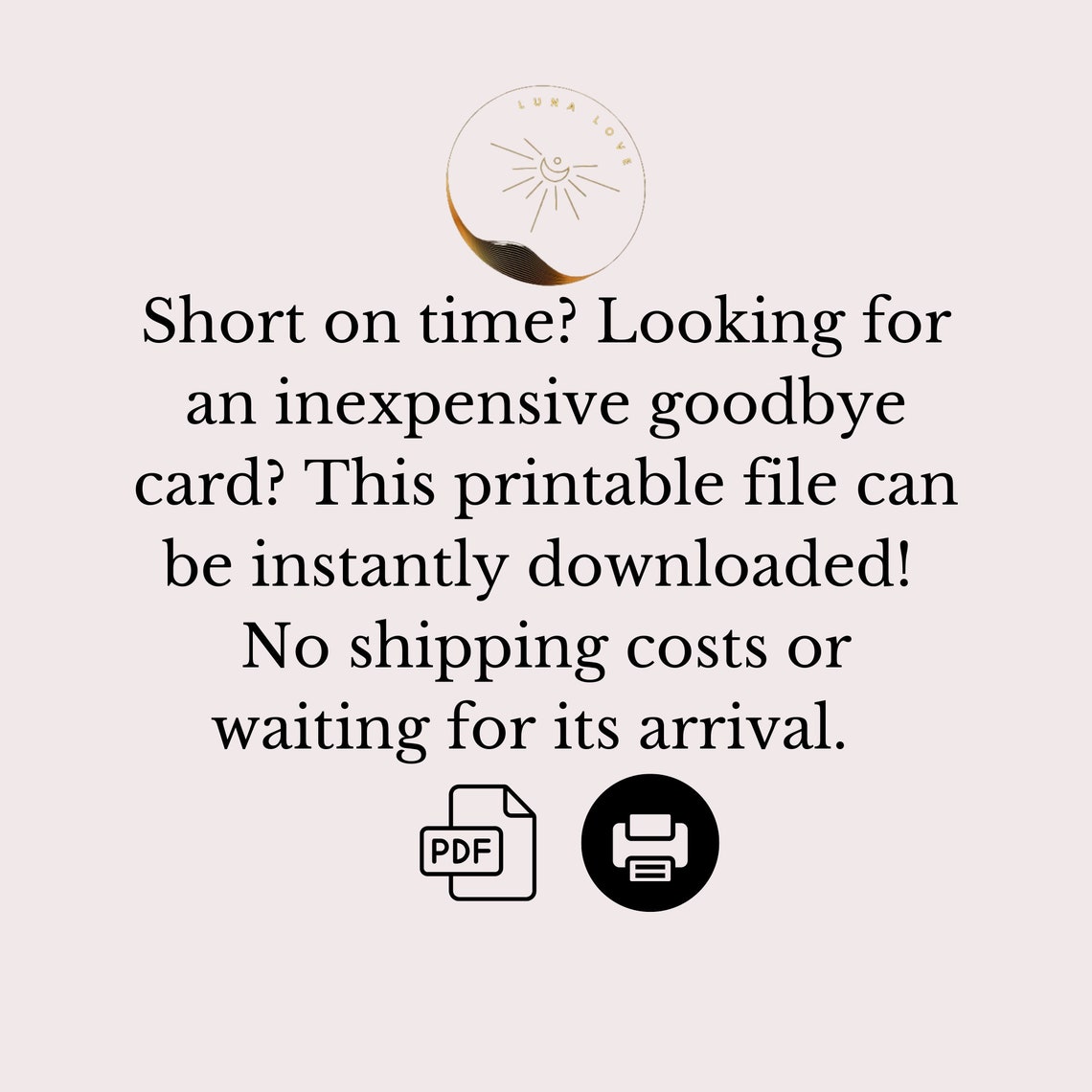 Goodbye Card for Coworker Printable Farewell Goodbye Gift for Coworker ...