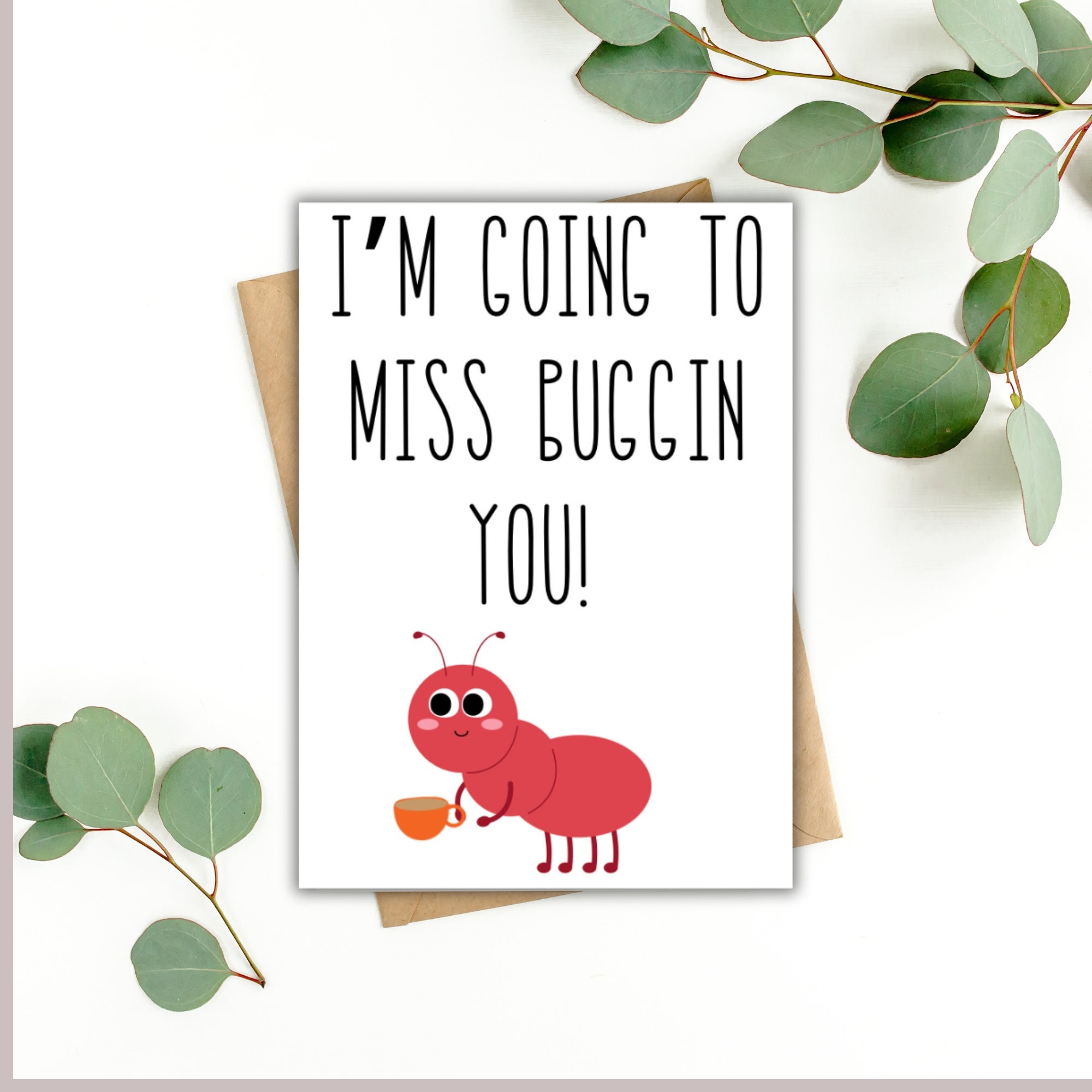 Goodbye Card Farewell Printable Goodbye Gift Goodbye Coworker Card ...
