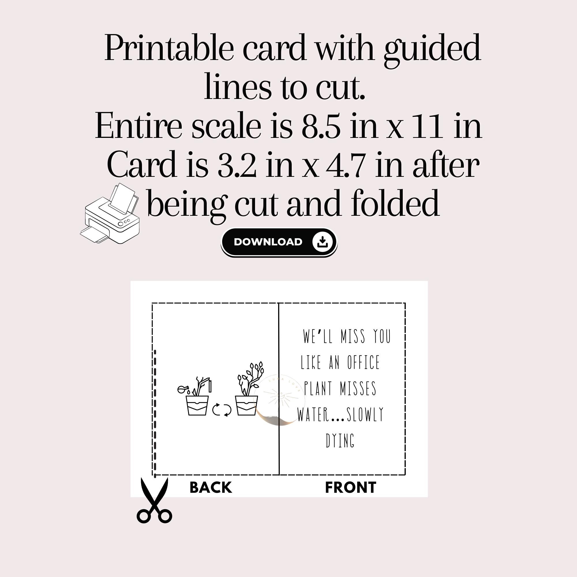 Goodbye Card for Coworker Printable Farewell Goodbye Gift for Coworker ...