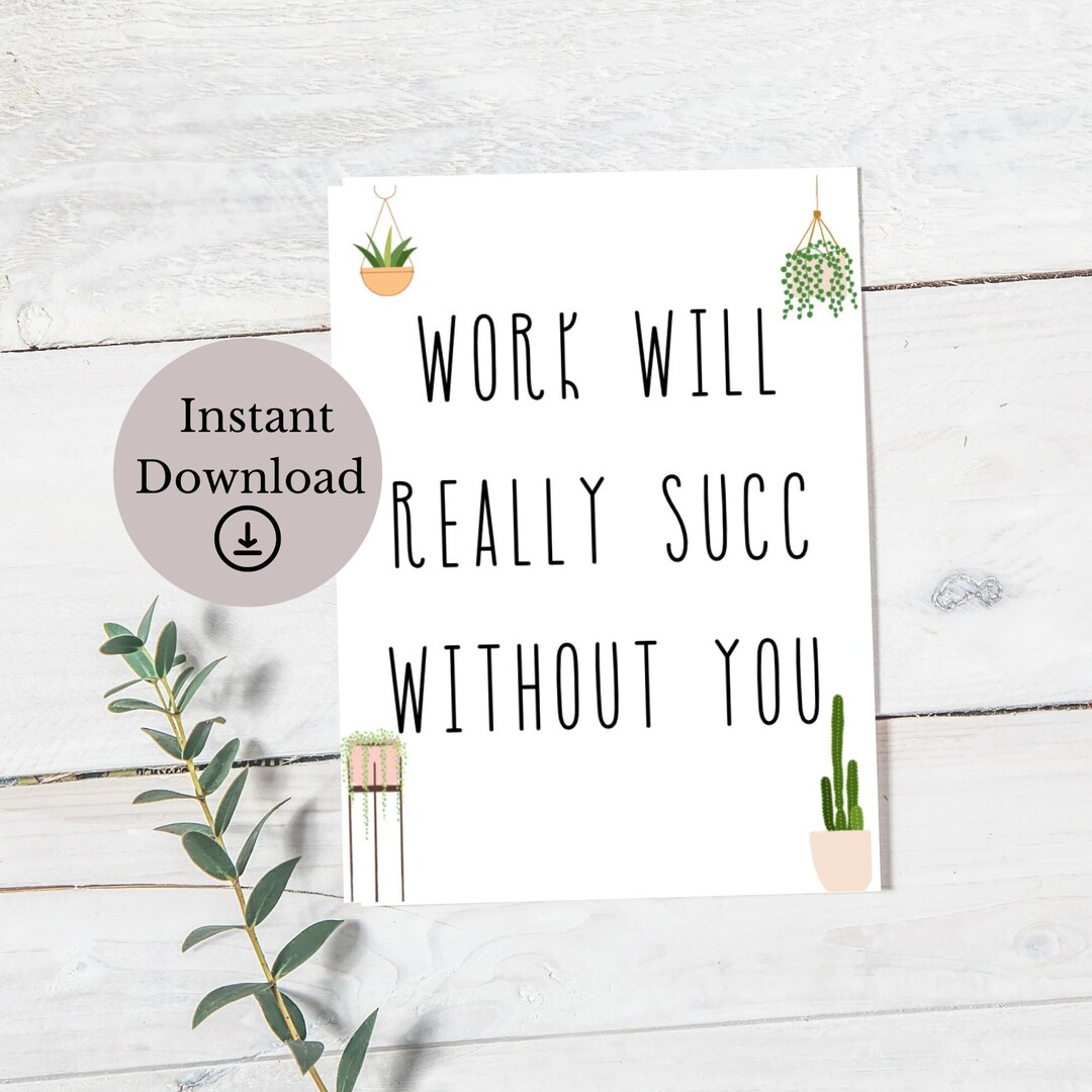 Goodbye Card Farewell Printable Goodbye Gift Goodbye Coworker Card ...