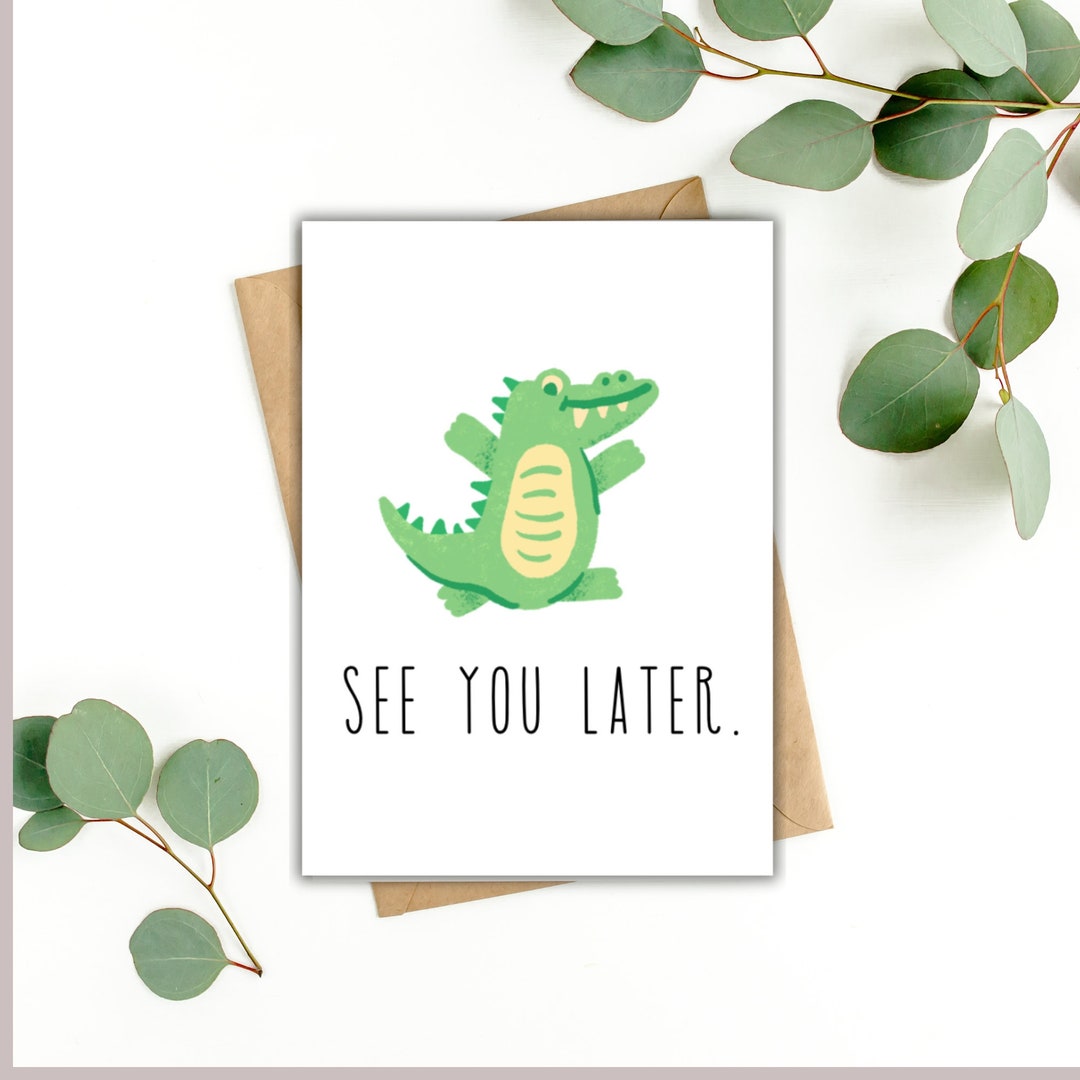 Goodbye Card Farewell Printable Goodbye Gift Goodbye Coworker Card ...