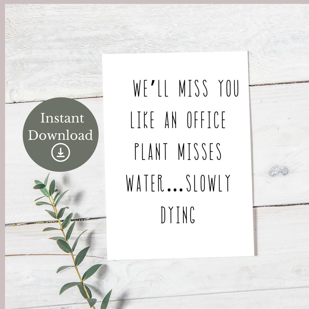 Goodbye Card for Coworker Printable Farewell Goodbye Gift for Coworker ...