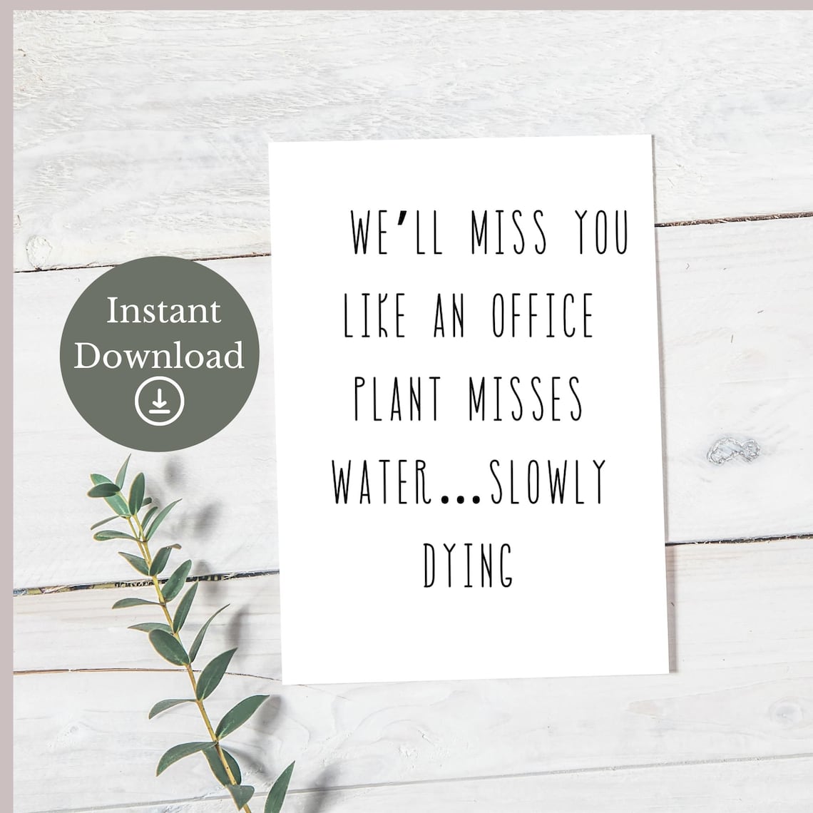 Goodbye Card for Coworker Printable Farewell Goodbye Gift for Coworker ...