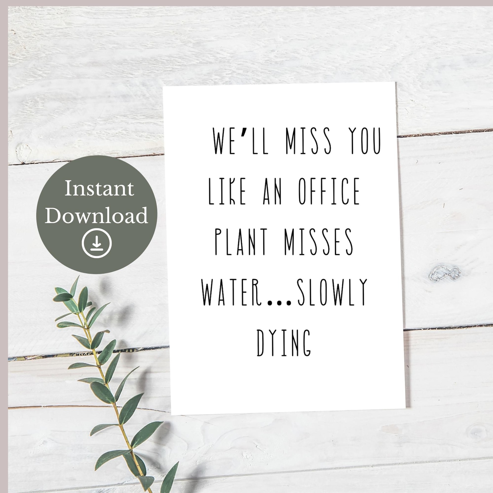 Goodbye Card for Coworker Printable Farewell Goodbye Gift for Coworker ...