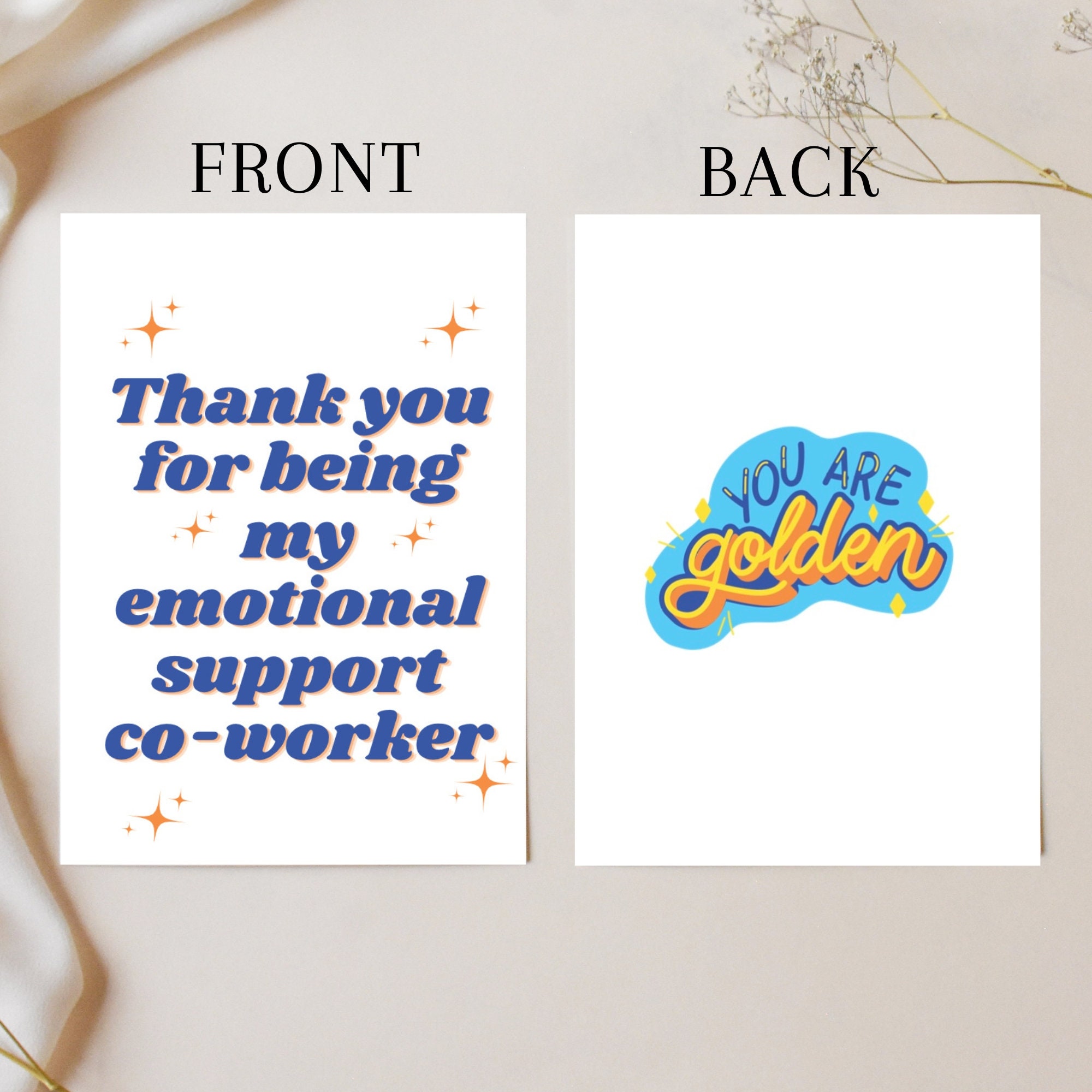 Goodbye Card for Coworker Printable Farewell Goodbye Gift for Coworker ...