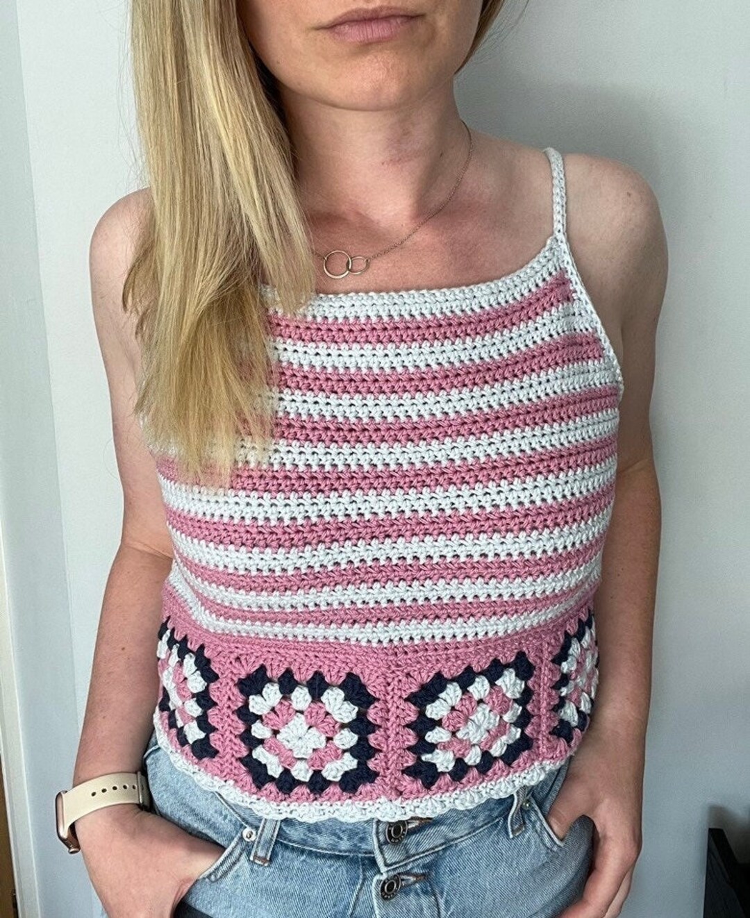 Squares and Stripes Top - Crochet Pattern - Downloadable PDF - Etsy