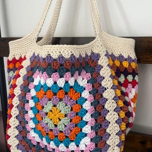 Granny Square Beach Bag Crochet Pattern - Downloadable PDF - Etsy