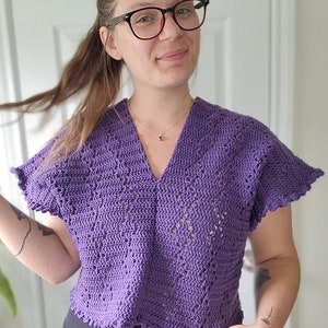 Diamond Top - Crochet Pattern - Downloadable PDF - Etsy