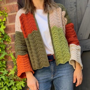 Riptide Cardigan - Crochet Pattern - Downloadable PDF - Etsy