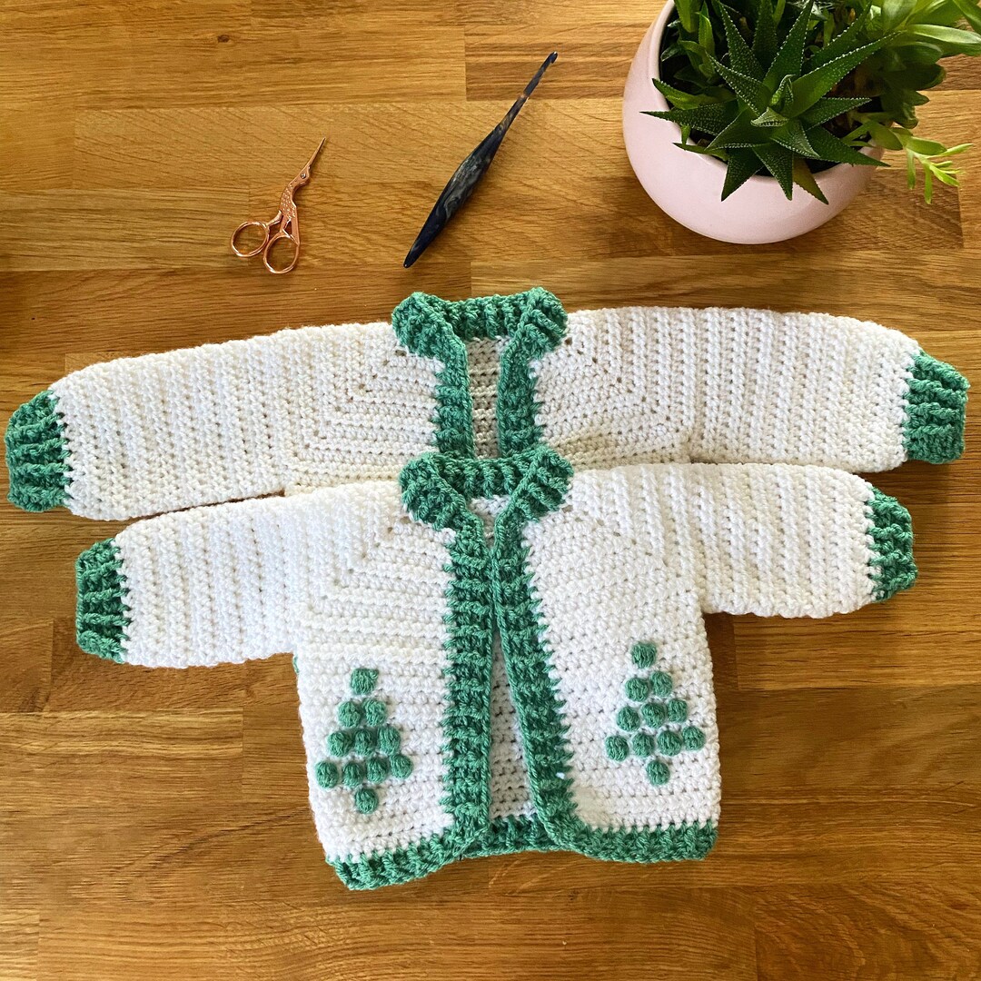 Christmas Tree Cardigan - Crochet Pattern - Downloadable PDF - Etsy