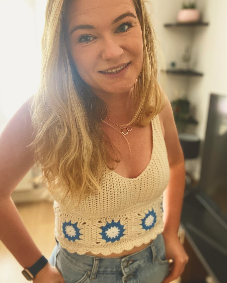 Daisy Loop Crochet Top - Crochet Pattern - Downloadable PDF - Etsy