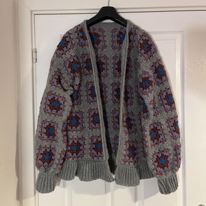 Granny Square Cardigan - Crochet Pattern - Downloadable PDF - Etsy