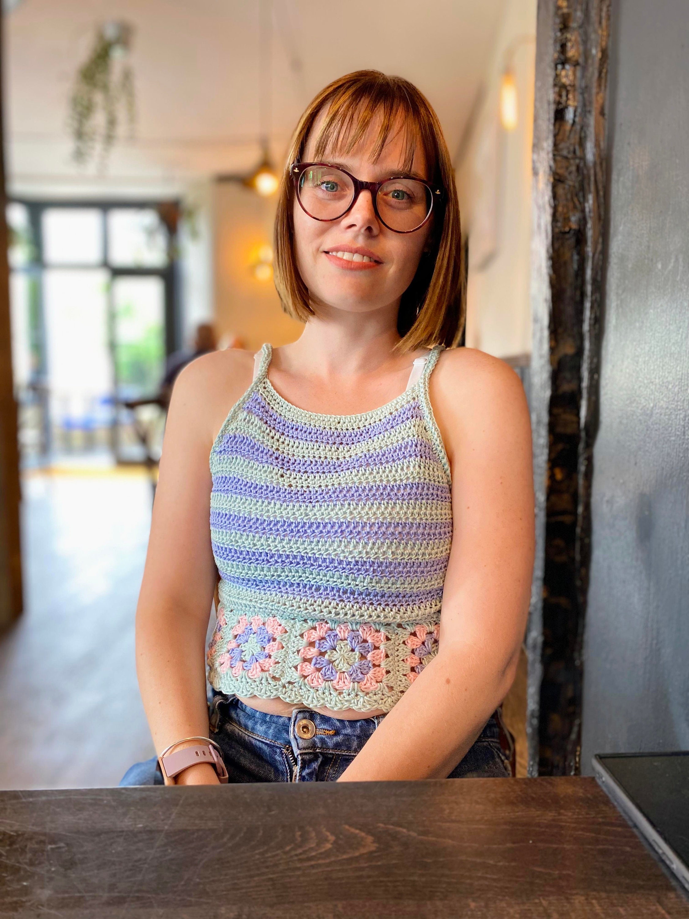 Squares and Stripes Top - Crochet Pattern - Downloadable PDF - Etsy