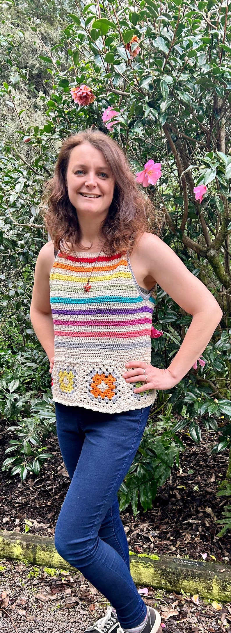 Squares and Stripes Top - Crochet Pattern - Downloadable PDF - Etsy